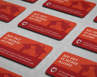 Two Emergency Pet Rescue Decals FREE SHIPPING dog lover cat