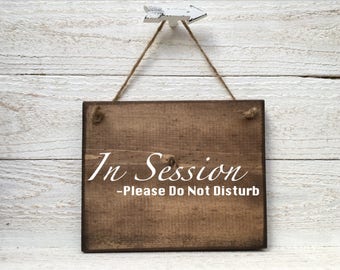 In session sign | Etsy