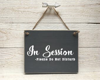 In session sign | Etsy