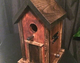 Rustic birdhouse | Etsy