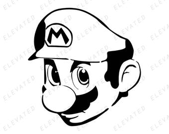 Super mario decal | Etsy