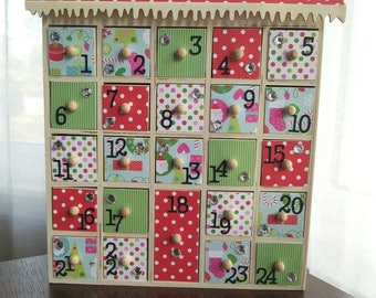 Wooden advent calendar | Etsy