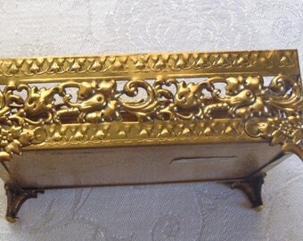 Gold tissue box | Etsy