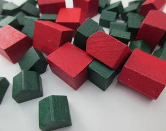 Wooden game pieces | Etsy