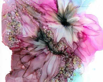 Alcohol ink art | Etsy