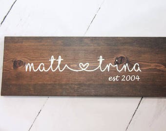 Wedding date sign | Etsy