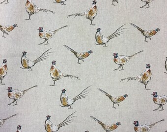 Pheasant fabric | Etsy