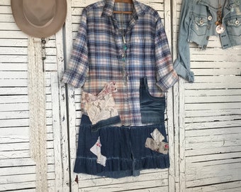 Upcycled clothing | Etsy