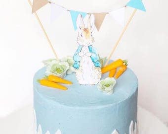 Peter rabbit cake topper | Etsy