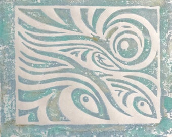 Woodblock prints | Etsy