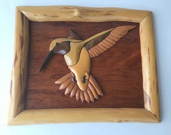 Wood intarsia | Etsy