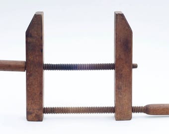Vintage wood clamp | Etsy
