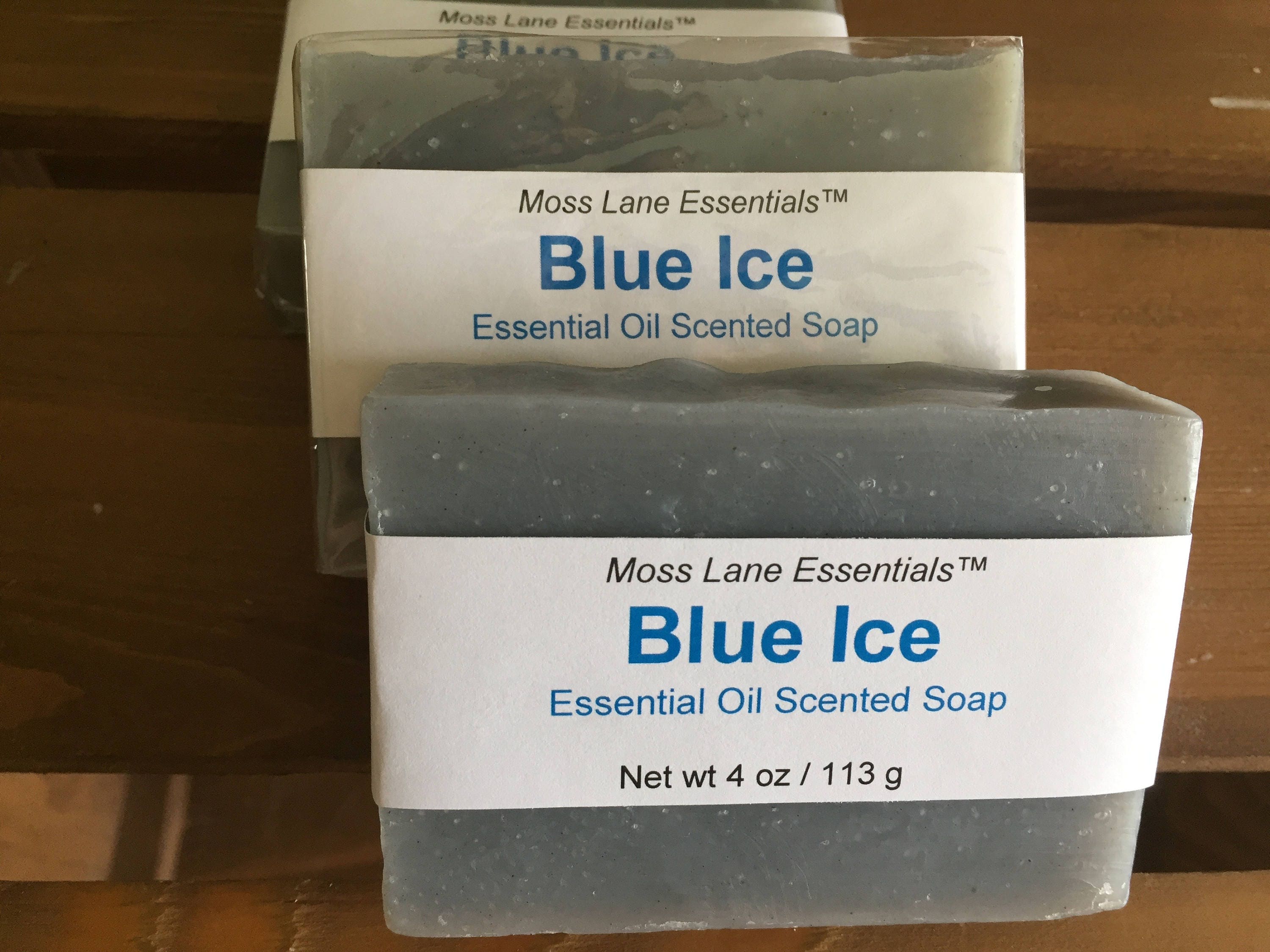 Minty, Refreshing Blue Ice Cold Process Soap with Shea Butter