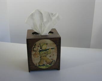Decoupage tissue box | Etsy