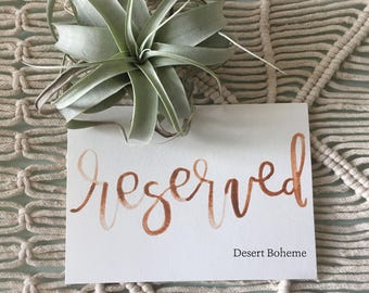 Reserved sign | Etsy