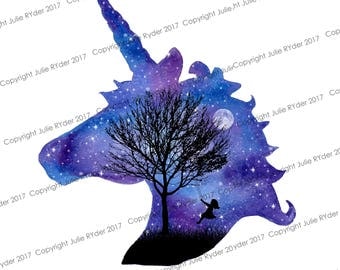 Galaxy unicorn | Etsy