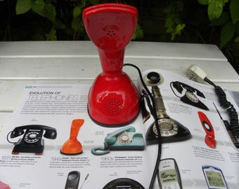 Vintage Ericofon Mid Century Modern phone Telephone creme