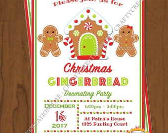 Gingerbread invite | Etsy