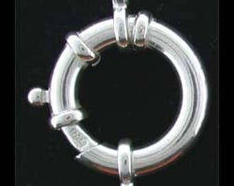 Qty 25 Sterling Silver spring ring clasps 6mm Wholesale