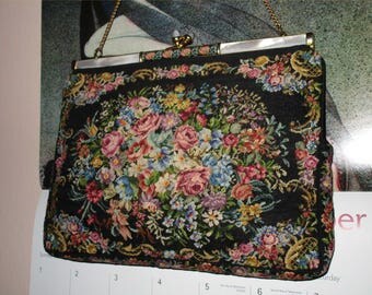 Petit point purse | Etsy