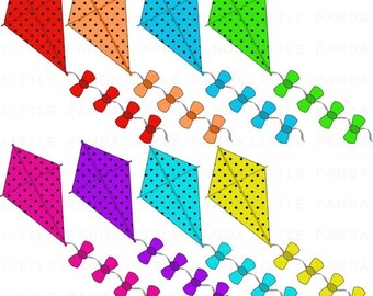 Kites clip art | Etsy