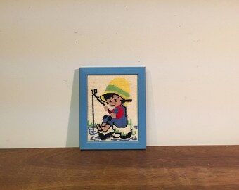 Fishing cross stitch | Etsy