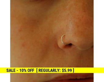 Tiny nose ring | Etsy