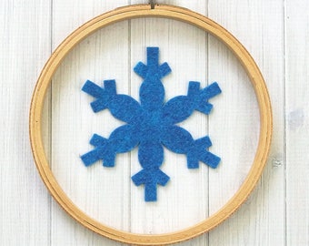 Felt snowflake | Etsy