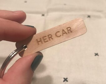 Laser cut keychain | Etsy