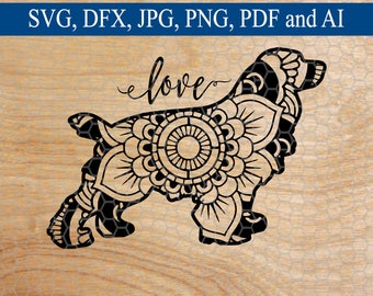 Cocker spaniel svg | Etsy