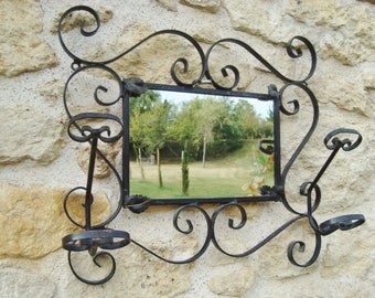 Wrought iron mirror | Etsy