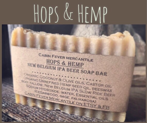 Items similar to Soap / Hops and Hemp / Beer Soap / IPA soap / Hemp oil ...