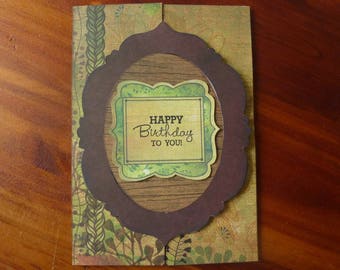 Nature birthday card | Etsy