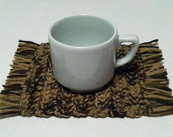 Crochet mug rug | Etsy