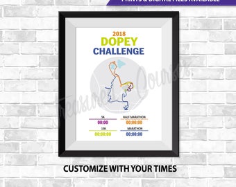 Dopey challenge | Etsy