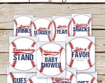 Baseball baby shower | Etsy