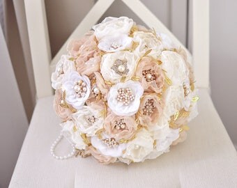 Beige bouquet | Etsy