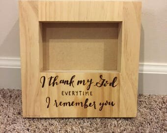 Wood burned frame | Etsy