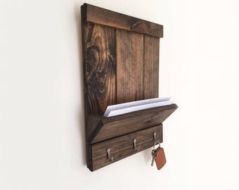 Rustic key holder | Etsy