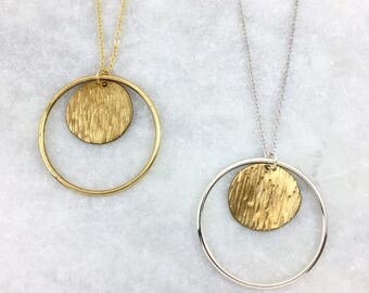 Circle pendant | Etsy