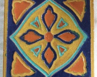 Mission San Jose California handpainted ceramic art tile