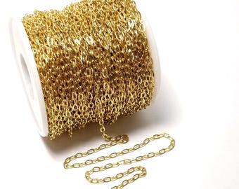 Stainless Steel Chain Gold Chain Bulk Jewelry Chain Oval