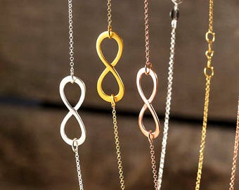 Rose gold infinity | Etsy