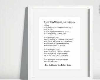 Dalai lama quote | Etsy