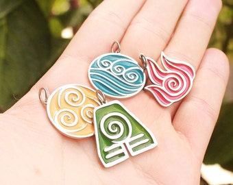 Fire nation necklace | Etsy