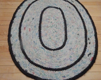 Oval rag rug | Etsy