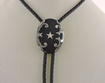 Leather bolo tie | Etsy