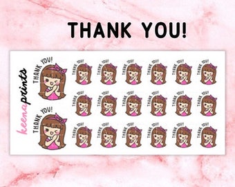 Emoji thank you card | Etsy