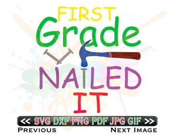 1st grade svg | Etsy