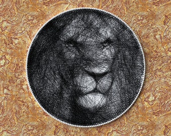 Lion string art | Etsy